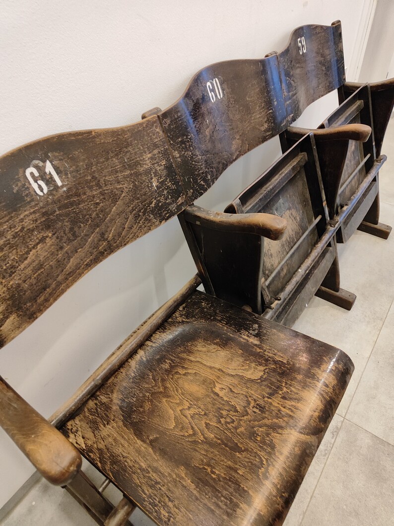 Theater Bench/cinema Armchair/antique Theater Seats/entryway Bench ...