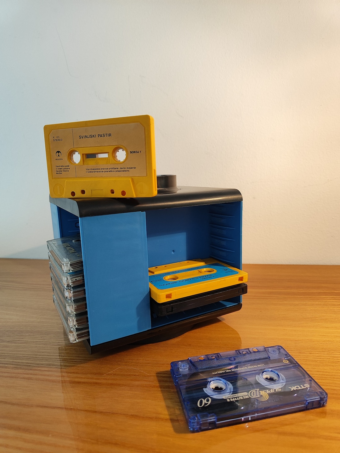 Audio Cassette Holder/ Retro Cassette Stand/ Made in Yugoslavia ...