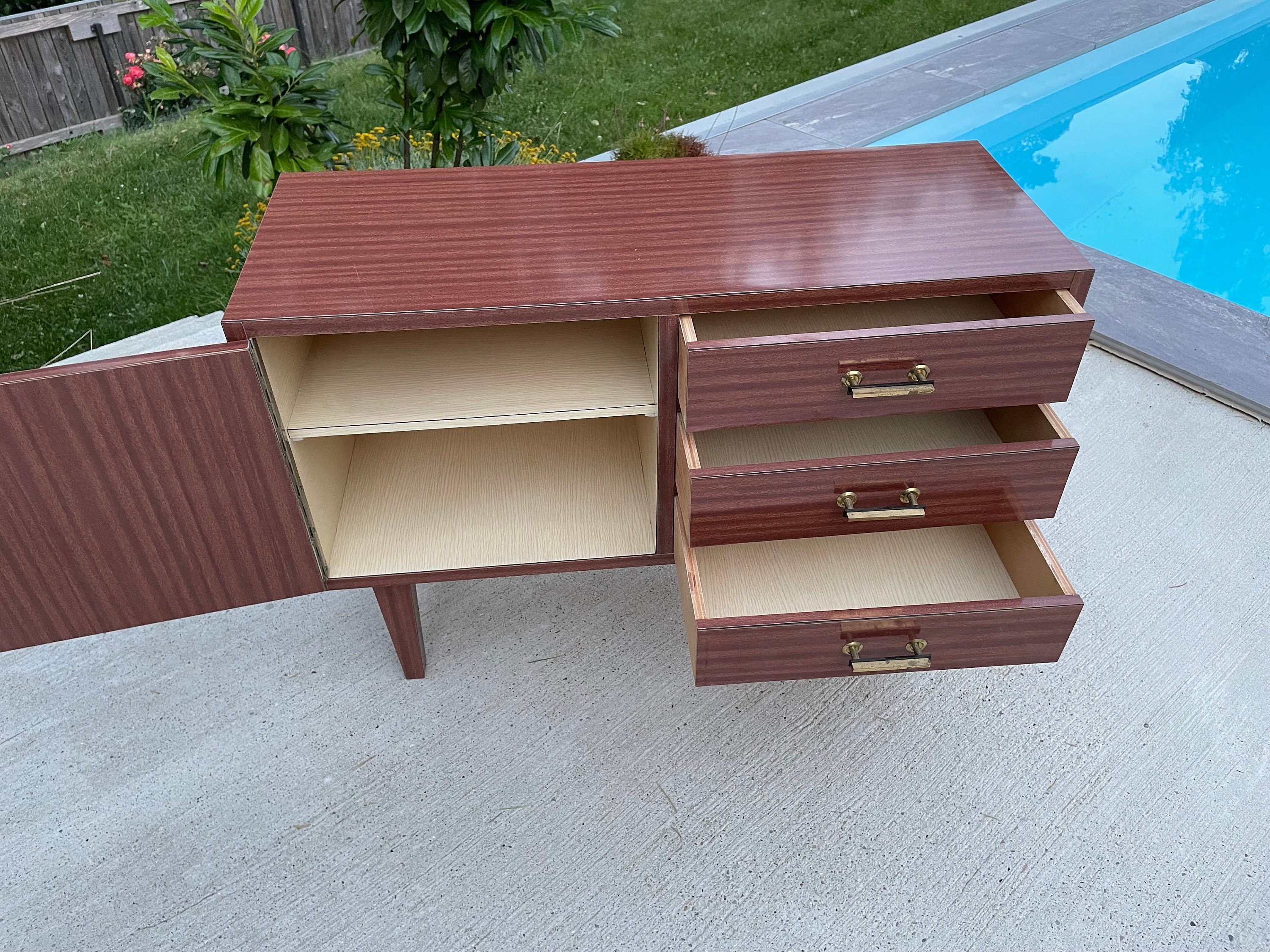 Vintage Sideboard / Cabinet Sideboard / 1950s / Retro Sideboard / Retro ...