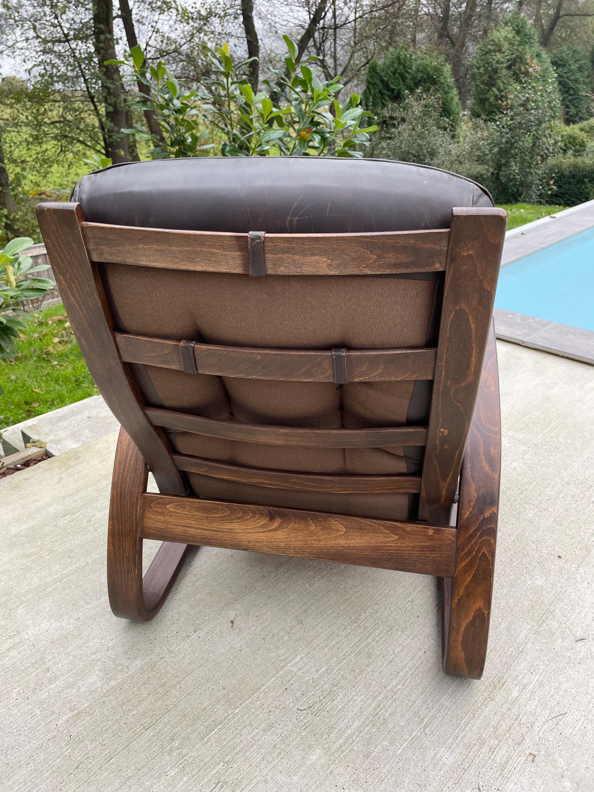 Vintage Scandinavian Leather Armchair Lounge Chair ( the Panter) by ...