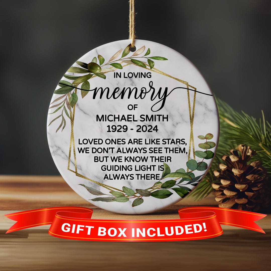 In Loving Memory Ornament, Memorial Ornament, Remembrance Ornament ...