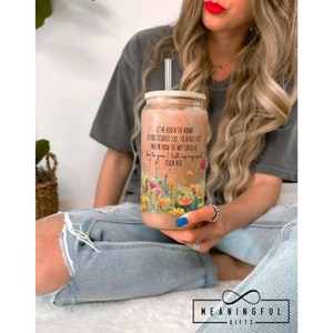 Faith Glass Tumbler, Christian Gifts for Women, Faith Mug, Faith Coffee ...