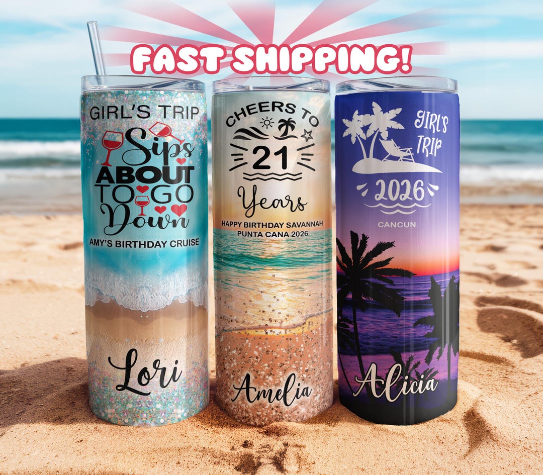 Personalized Stainless Steel Vacation Tumbler: Custom Family Reunion ...