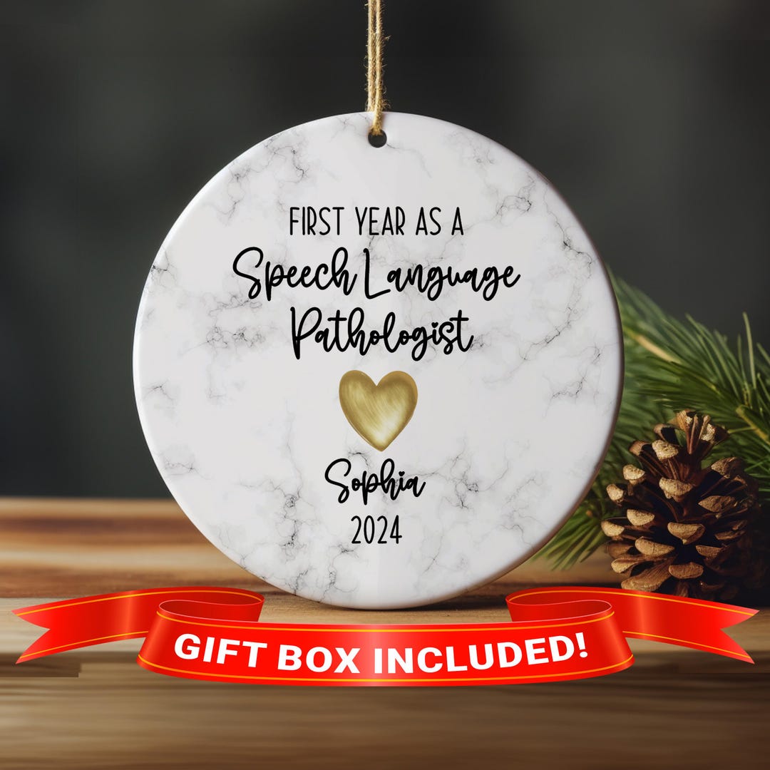 SLP Ornament, SLP Gifts, Speech Pathologist Gift, Speech Language ...