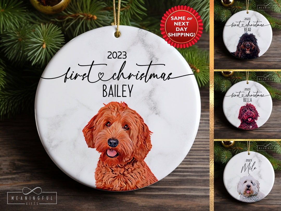 Doodle Ornament, Dogs First Christmas Ornament, Labradoodle Ornament ...