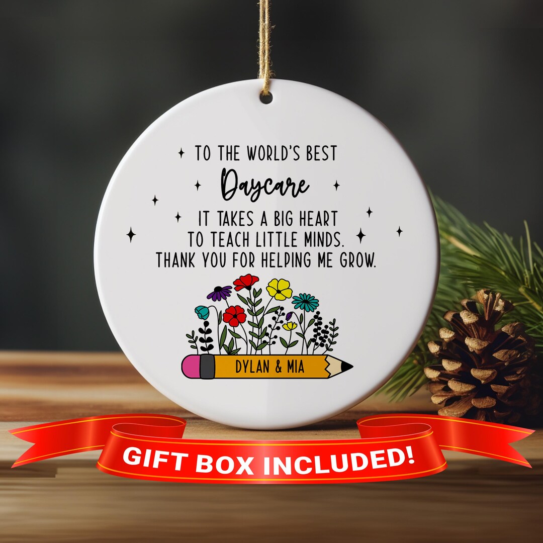 Daycare Teacher Ornament, Daycare Gift, Gift for Daycare Teacher ...