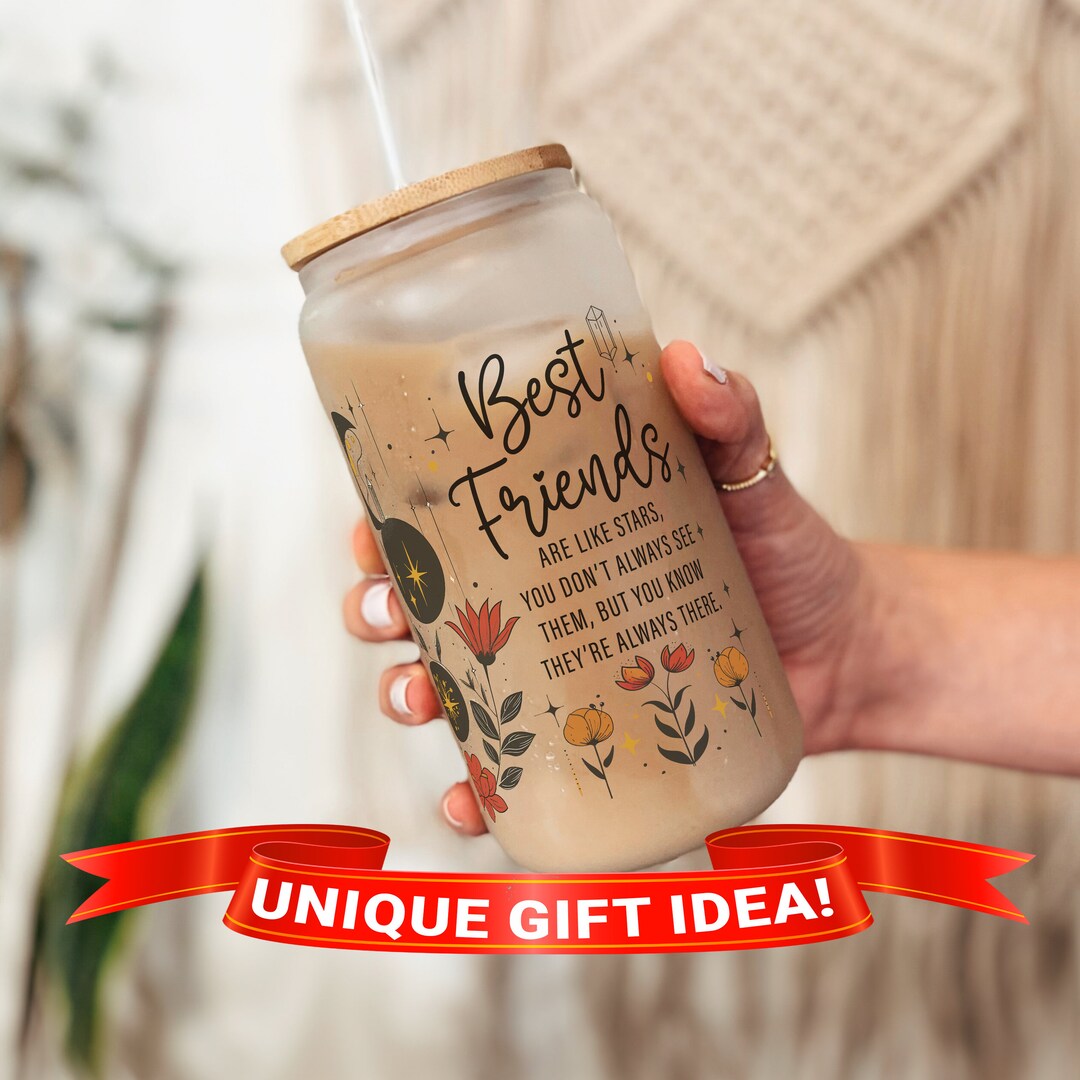 Best Friend Iced Coffee Cup, Long Distance Best Friend Gift, Best ...