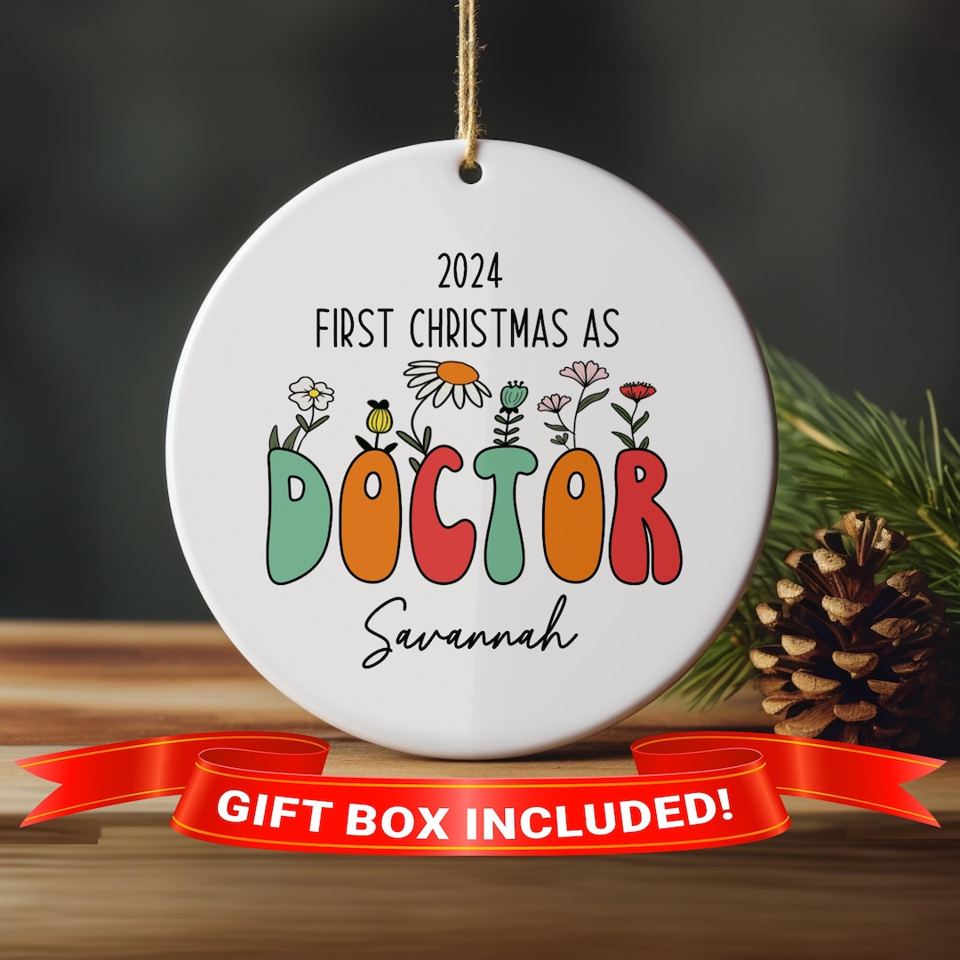 Doctor Ornament, New Doctor Gift, Doctor Christmas Ornament, Custom ...