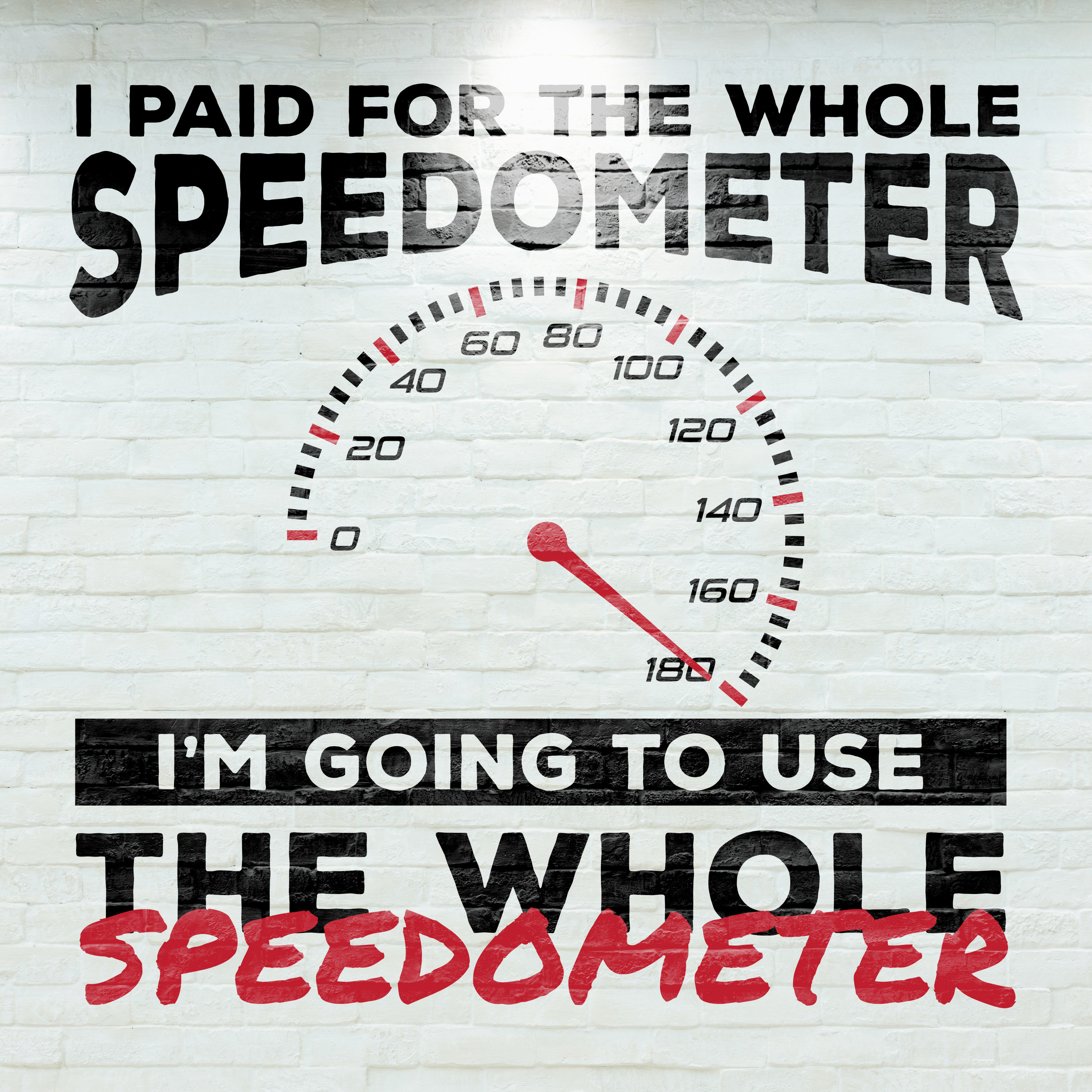 I Paid for the Whole Speedometer, I Am Going to Use the Whole ...