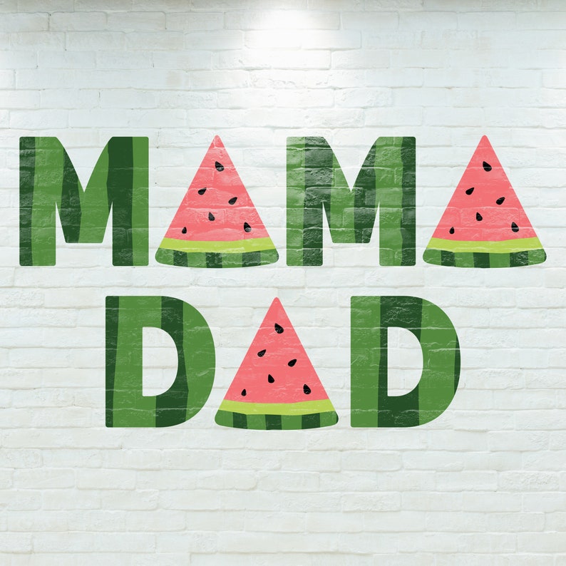 Watermelon Mama and Dad - Etsy