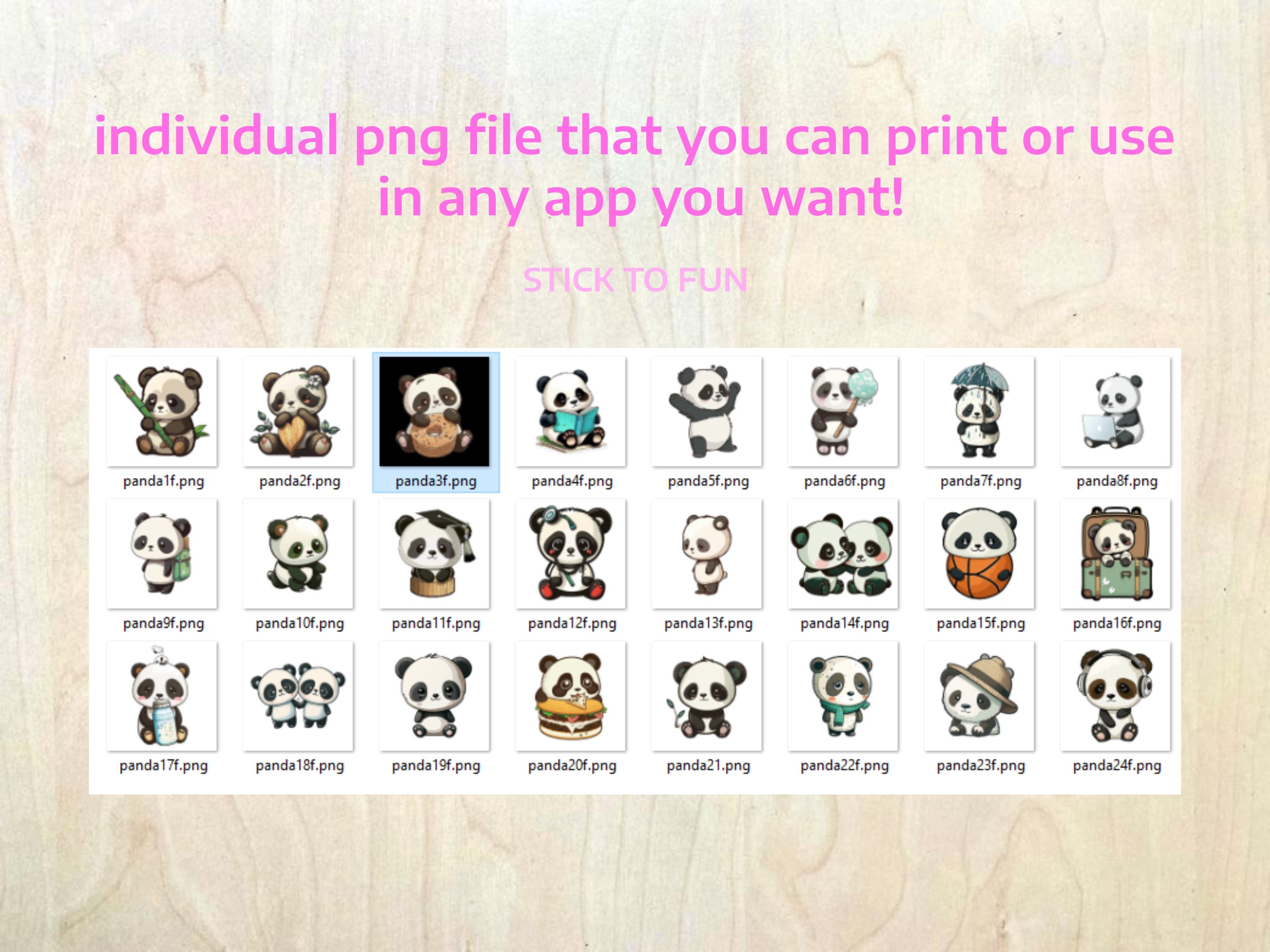 Cute Panda Digital Stickers Goodnotes Stickers Pandas Pet Emoti Student ...