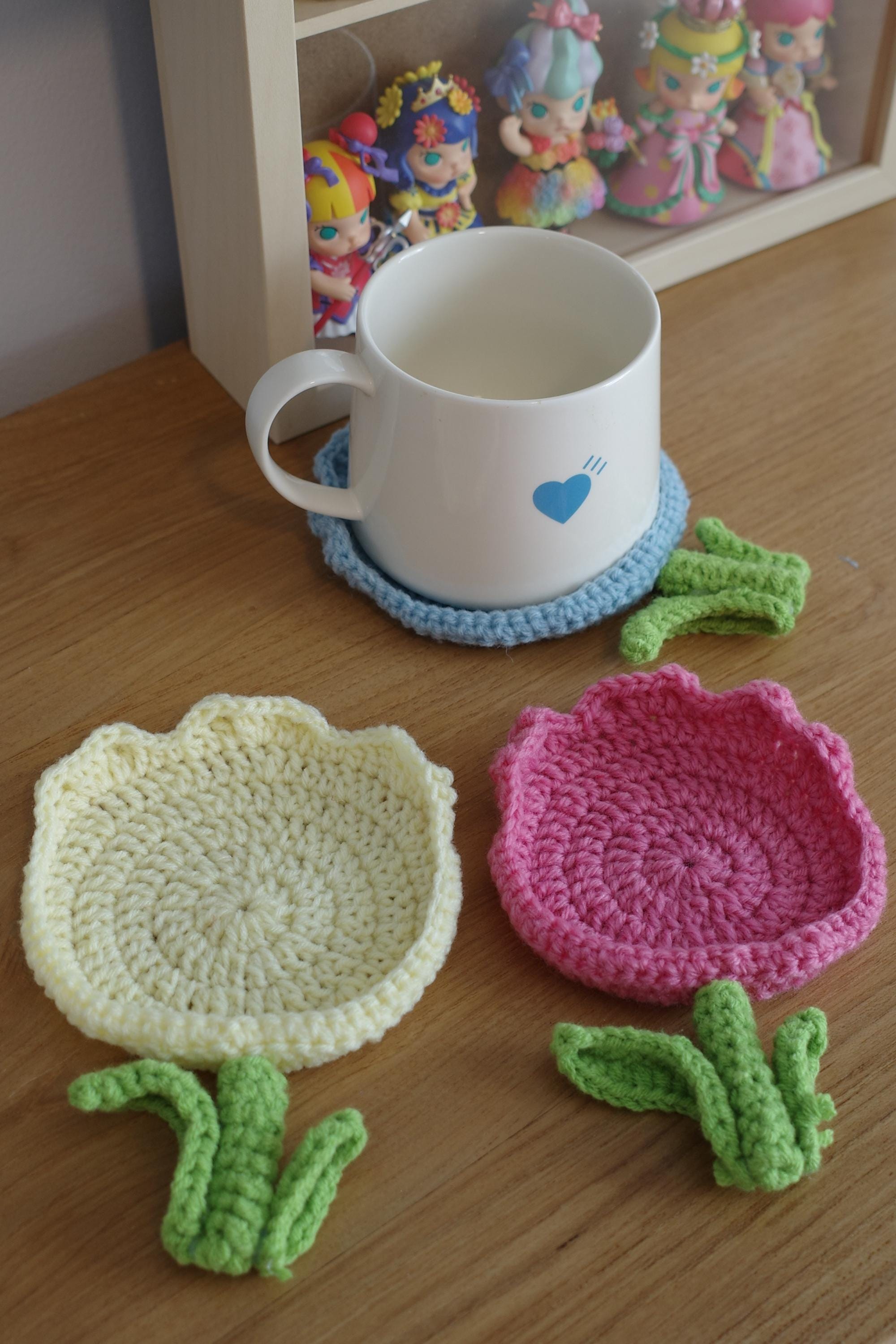 10 Minute Tulip Flower Coaster Pattern, Easy for Beginner, Pattern PD ...