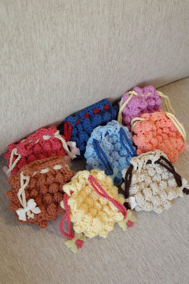 20 Minute Popcorn Pouch Pattern, Easy for Beginner, Crochet Pattern ...