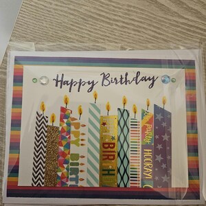 Candle Birthday Card - Etsy