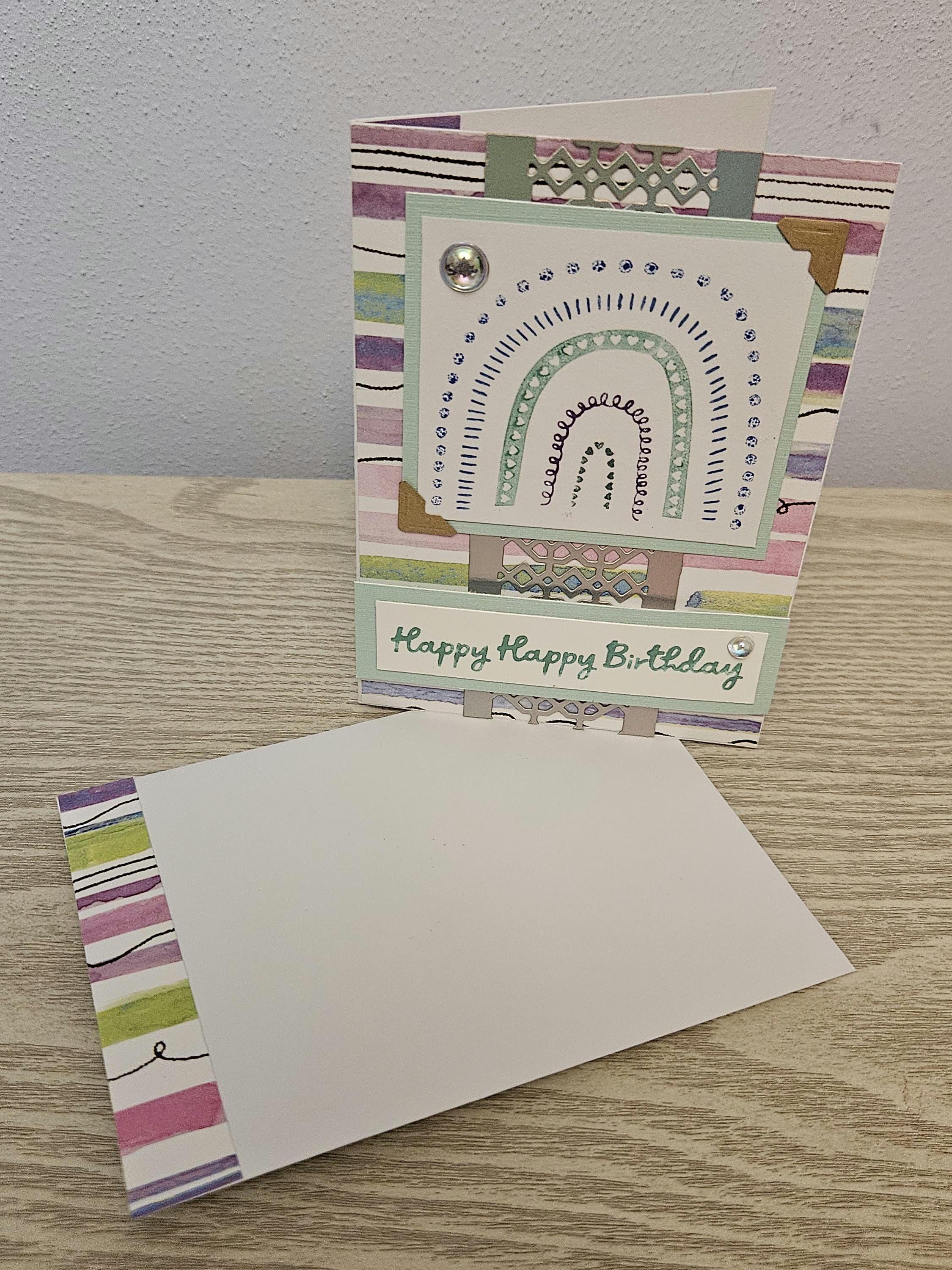 Rainbow Birthday Card - Etsy