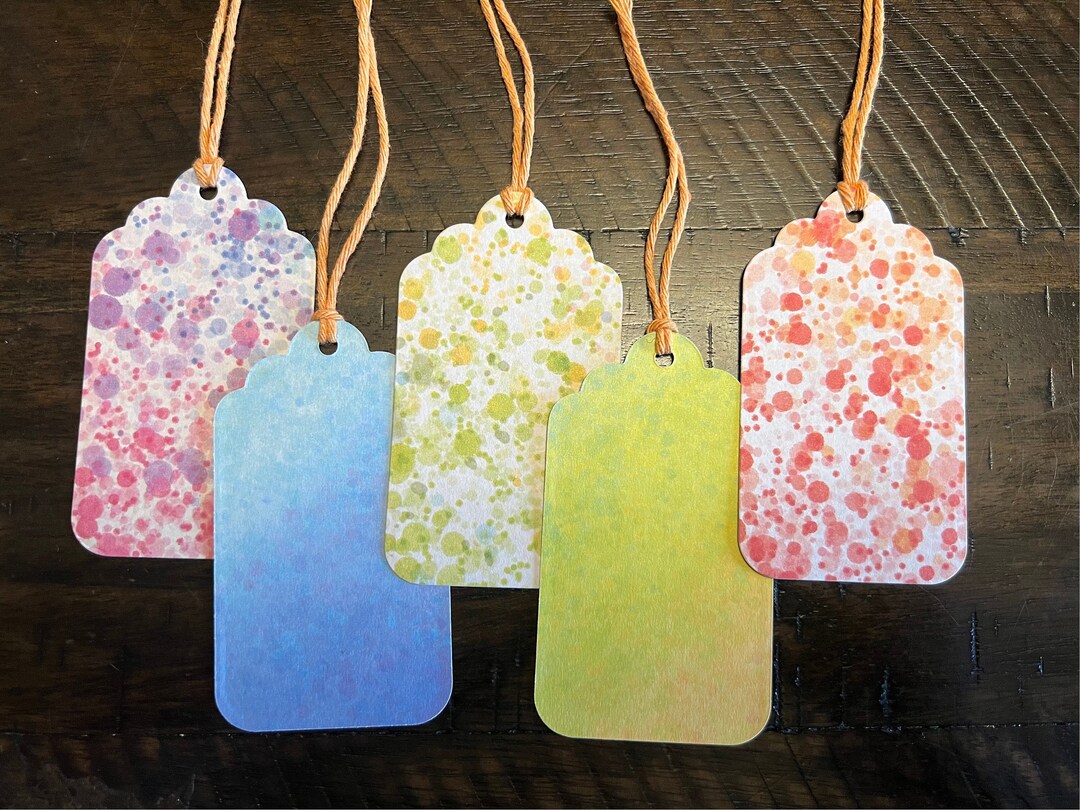 Rainbow Gift Tags - Etsy