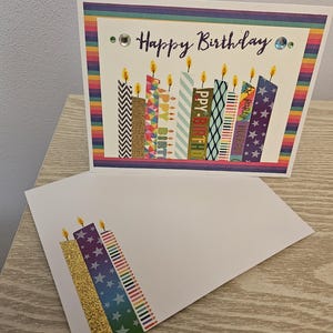 Candle Birthday Card - Etsy