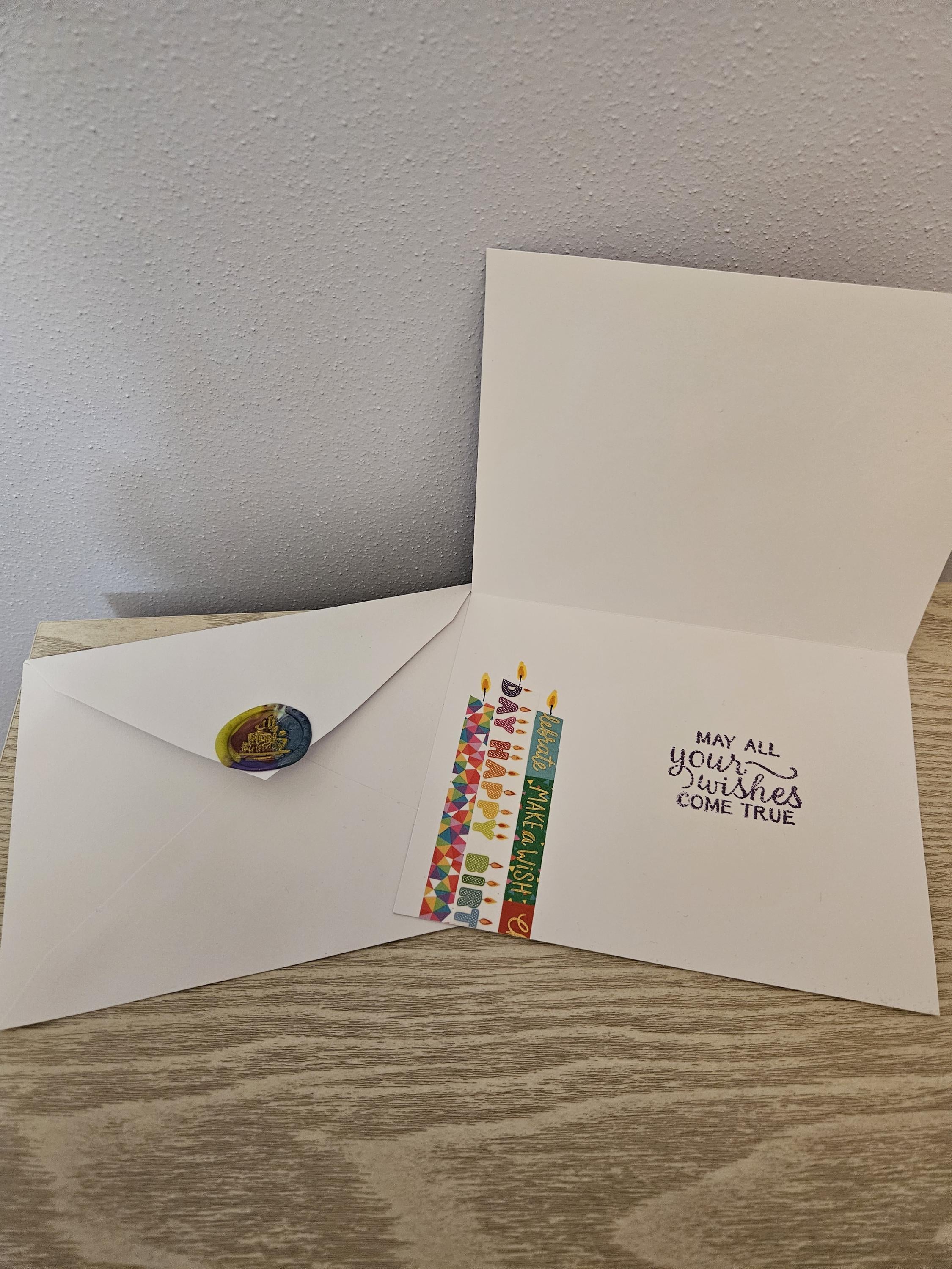 Candle Birthday Card - Etsy