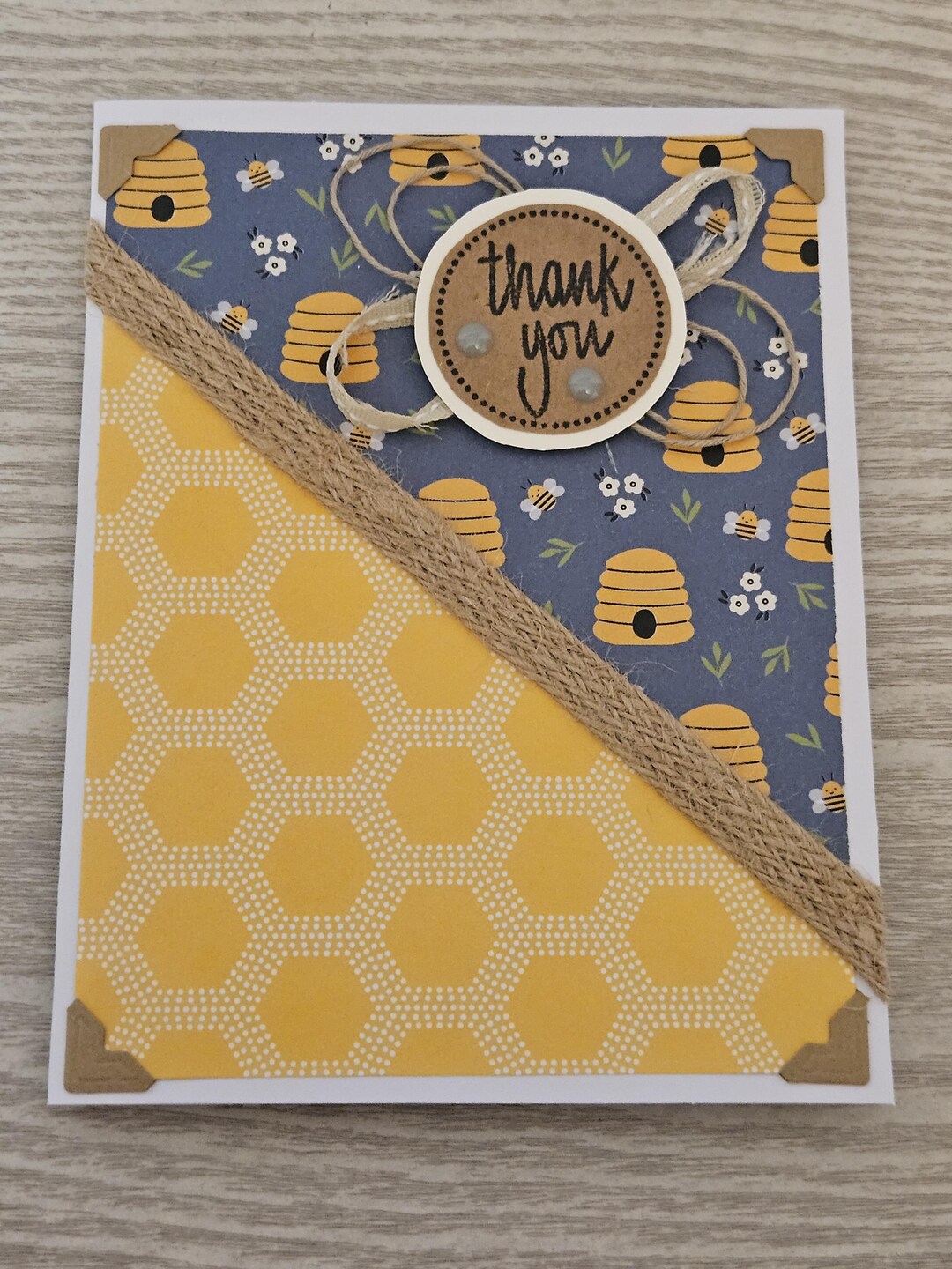 Bee Thank You Card - Etsy