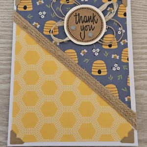 Bee Thank You Card - Etsy