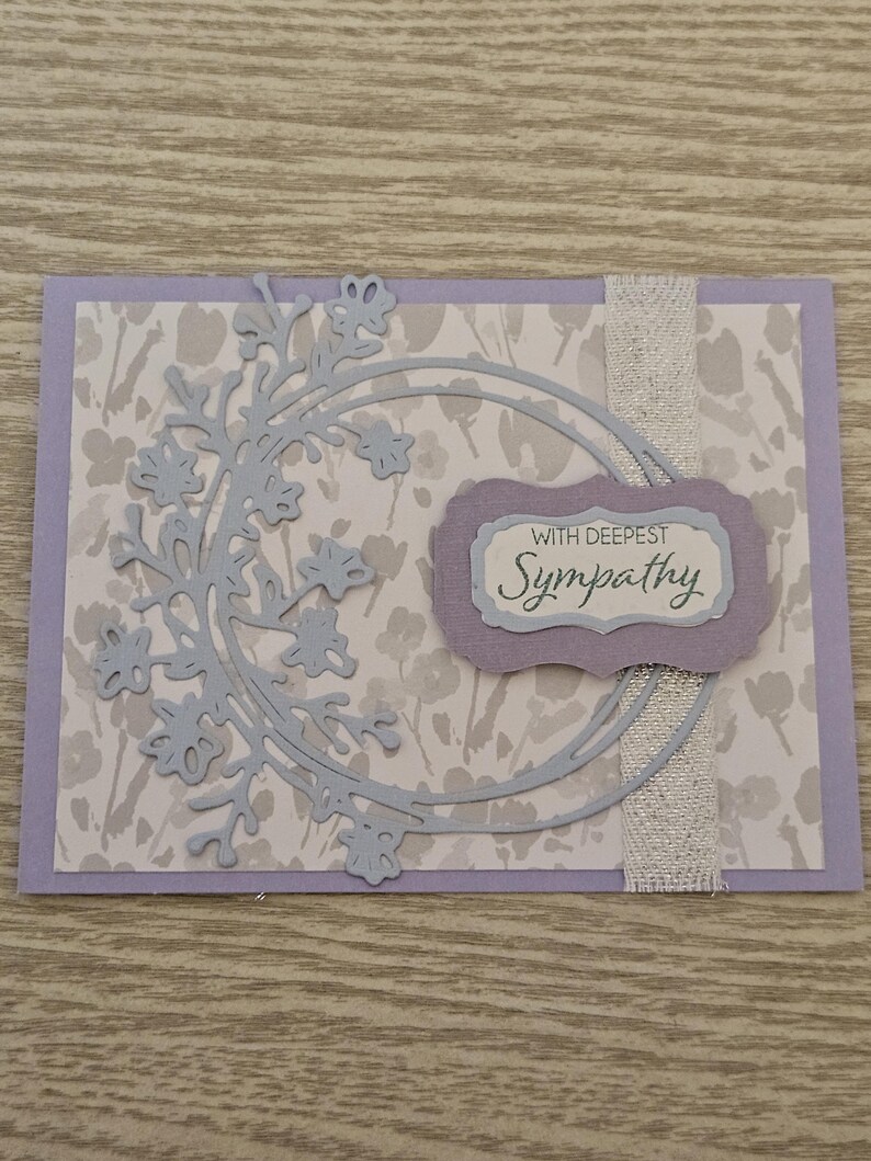 Flower Sympathy Card - Etsy