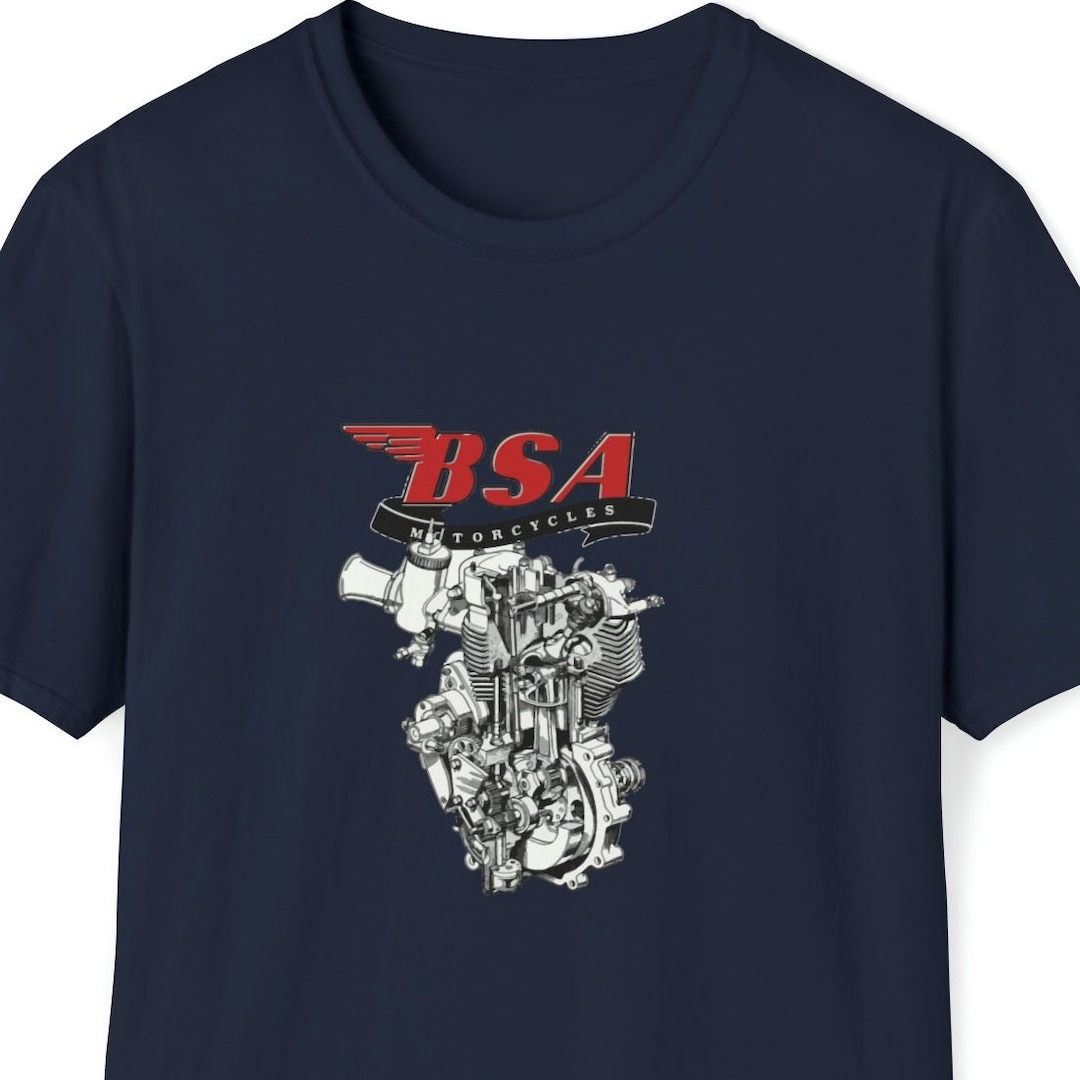 BSA Engine Tshirt, Classic British Motorbike, US Distributor - Etsy