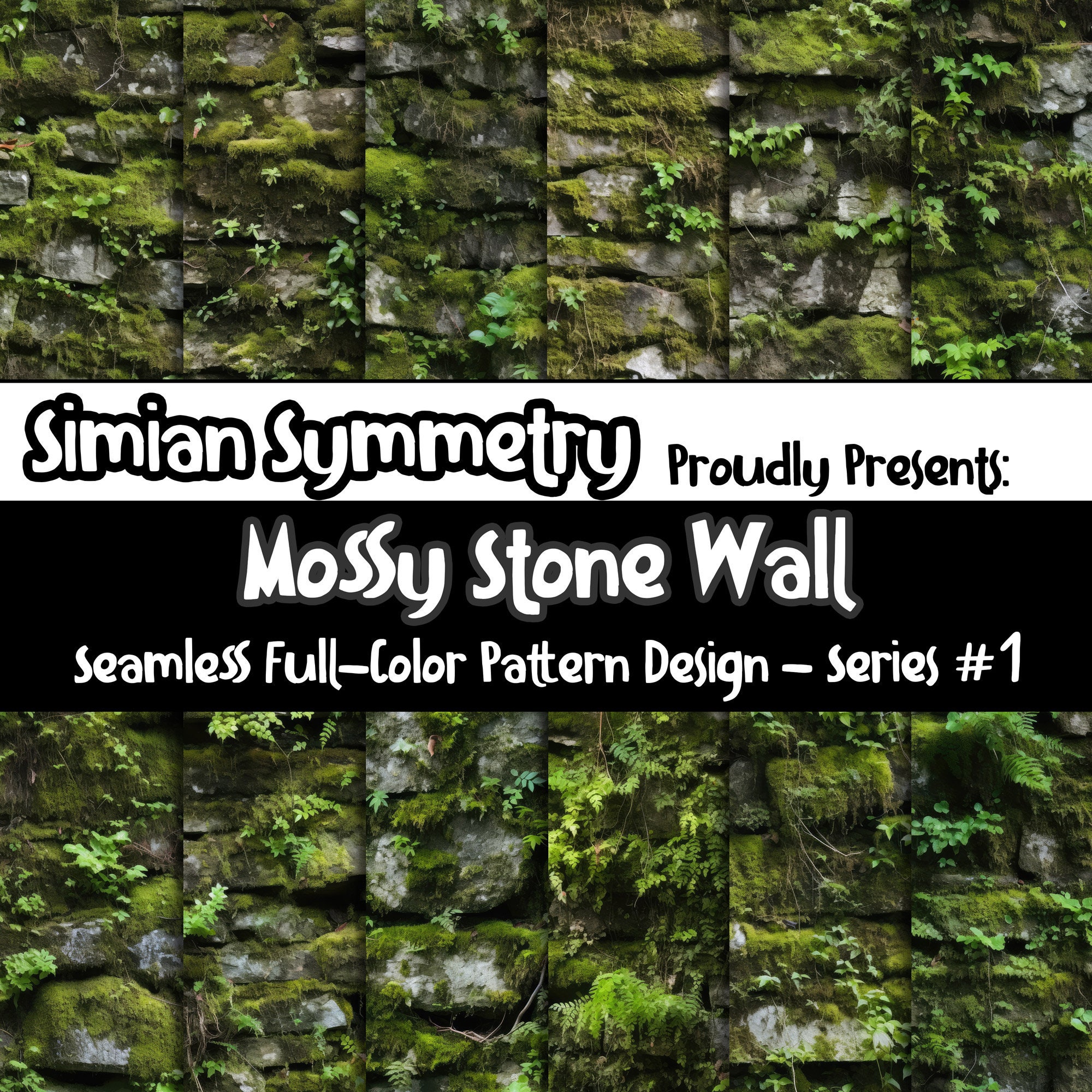 DIGITAL PAPER Natural Stone Wall Series 1 | Seamless Designs | Twelve ...