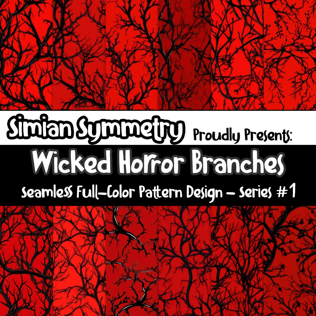 Wicked Horror Branches Digital Paper | Instant Download | Seamless ...