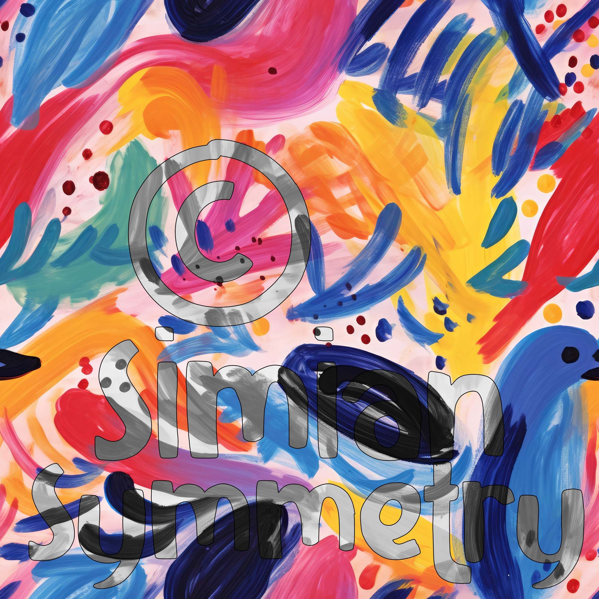 Creative Finger Painting Digital Paper Instant Download - Etsy