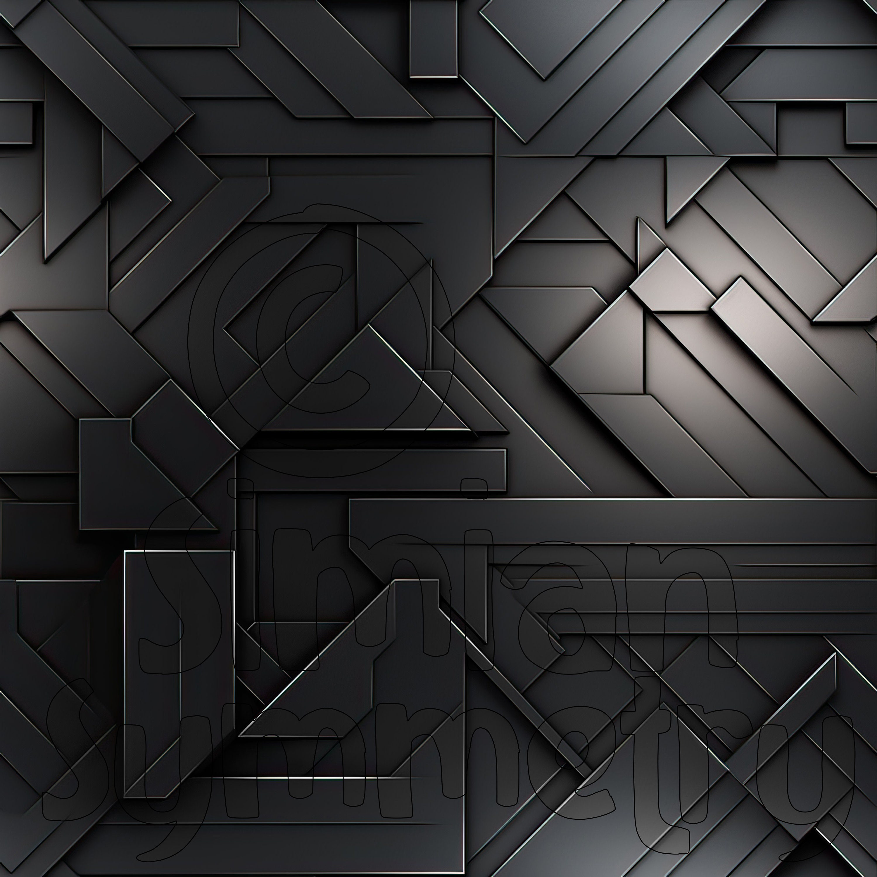 Titanium Scifi Walls Instant Download Seamless Patterns Futuristic ...