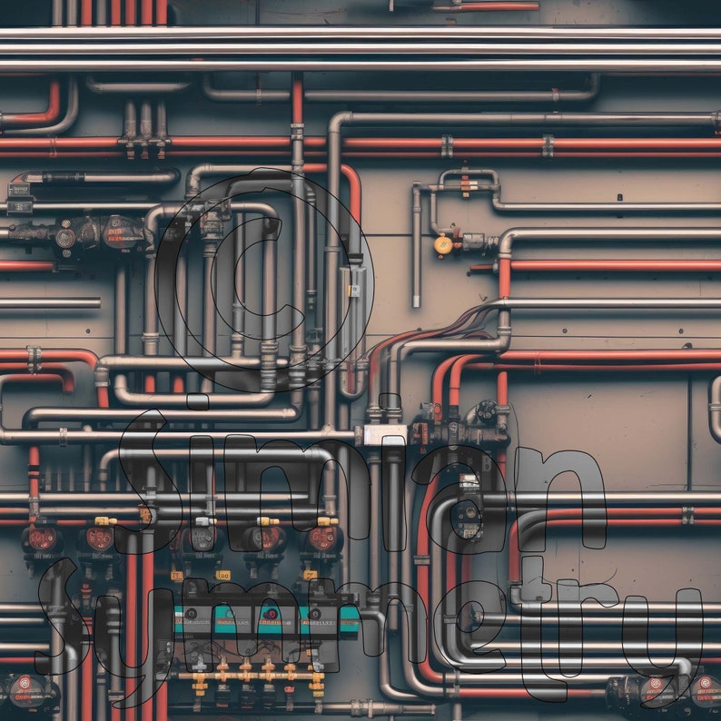 DIGITAL PAPER Electrical Conduit Series 1 Seamless Designs Twelve ...