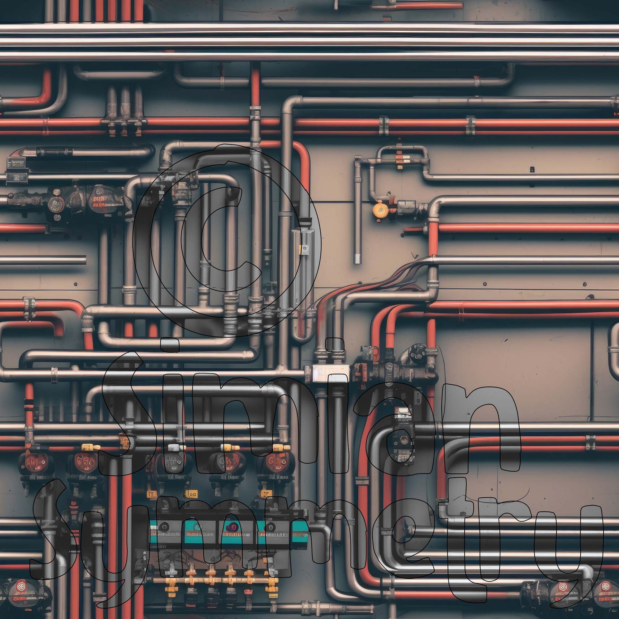 DIGITAL PAPER Electrical Conduit Series 1 Seamless Designs - Etsy