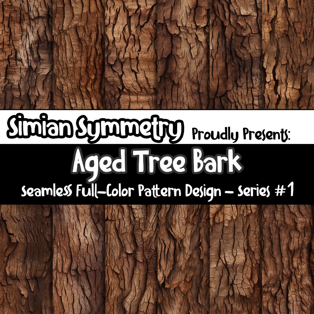 Aged Tree Bark Digital Paper | Instant Download | Seamless Patterns ...
