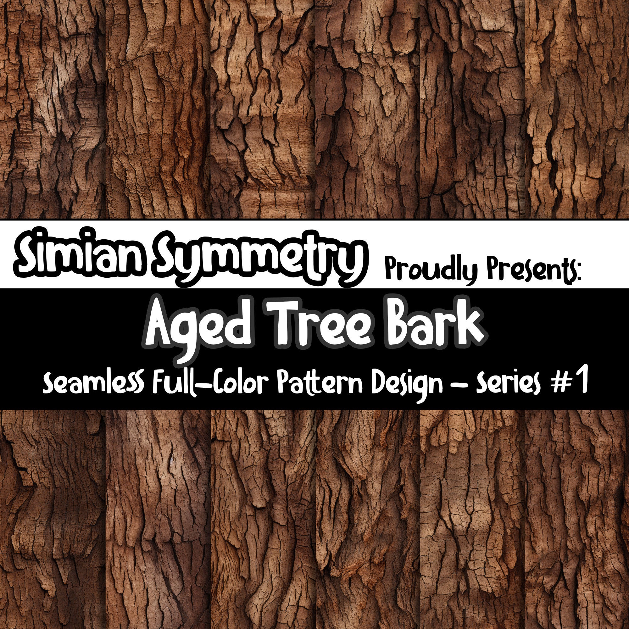 Aged Tree Bark Digital Paper | Instant Download | Seamless Patterns ...