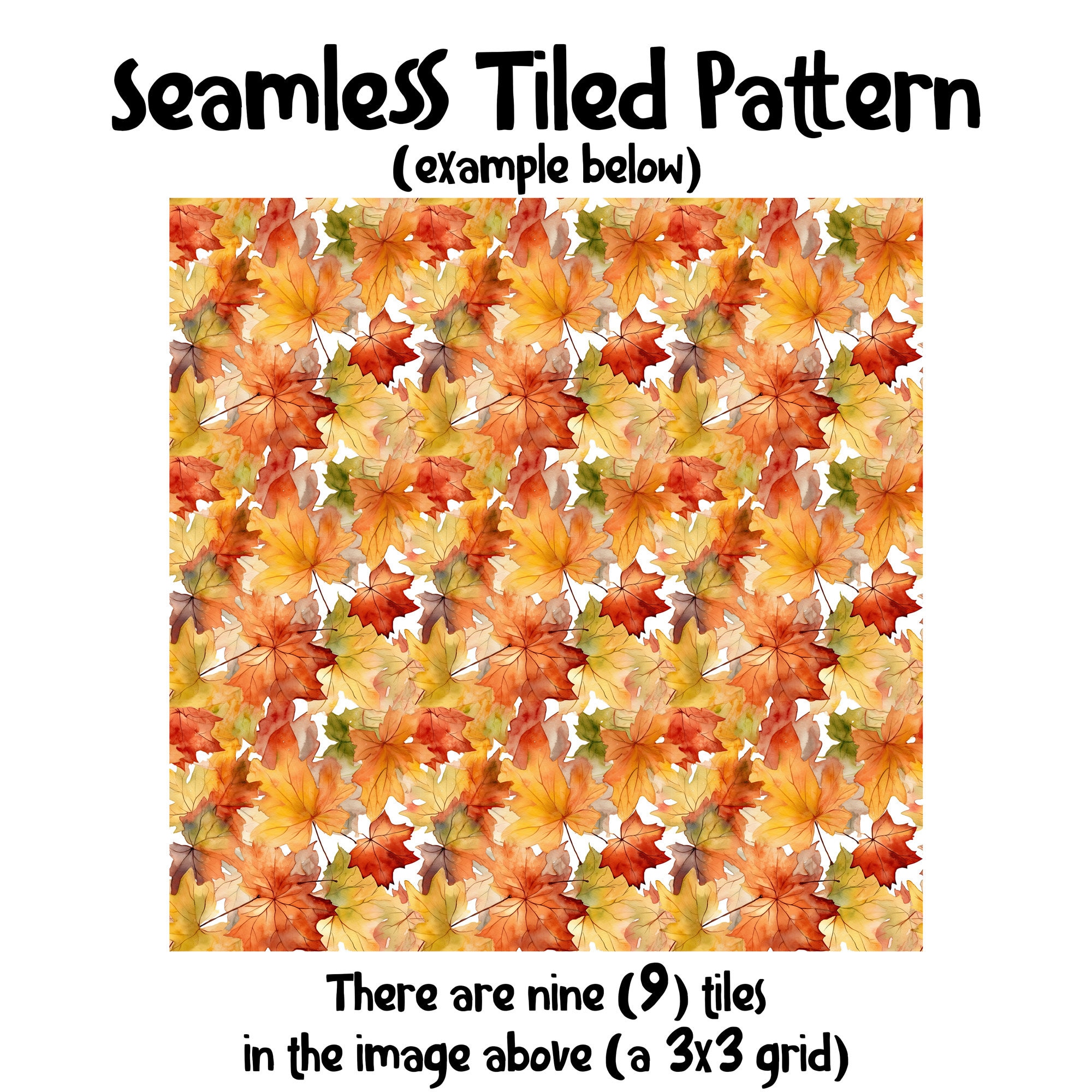DIGITAL PAPER Maple Leaves Series 1 Seamless Designs - Etsy