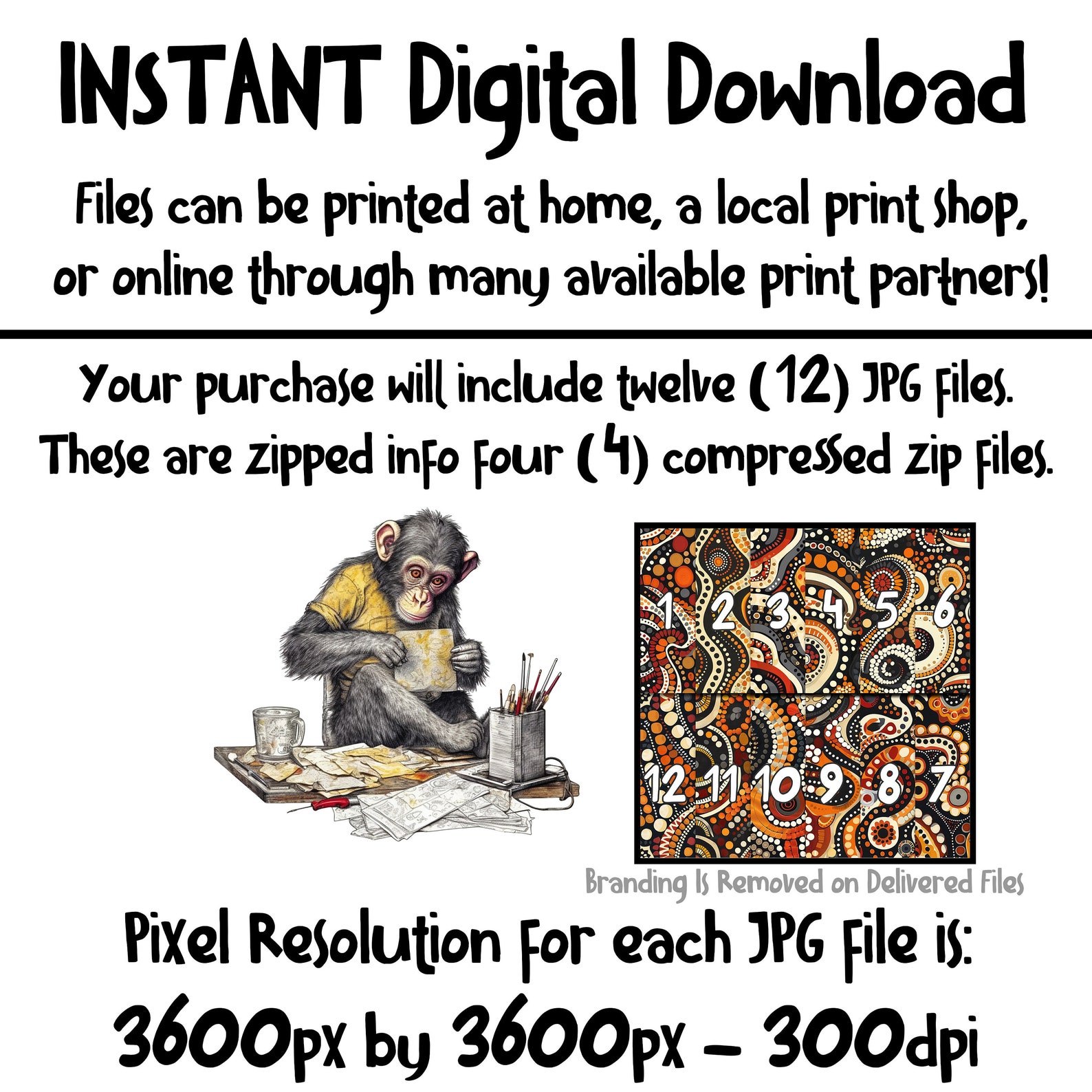 Australian Dreamtime Art Inspired Digital Paper | Instant Download ...