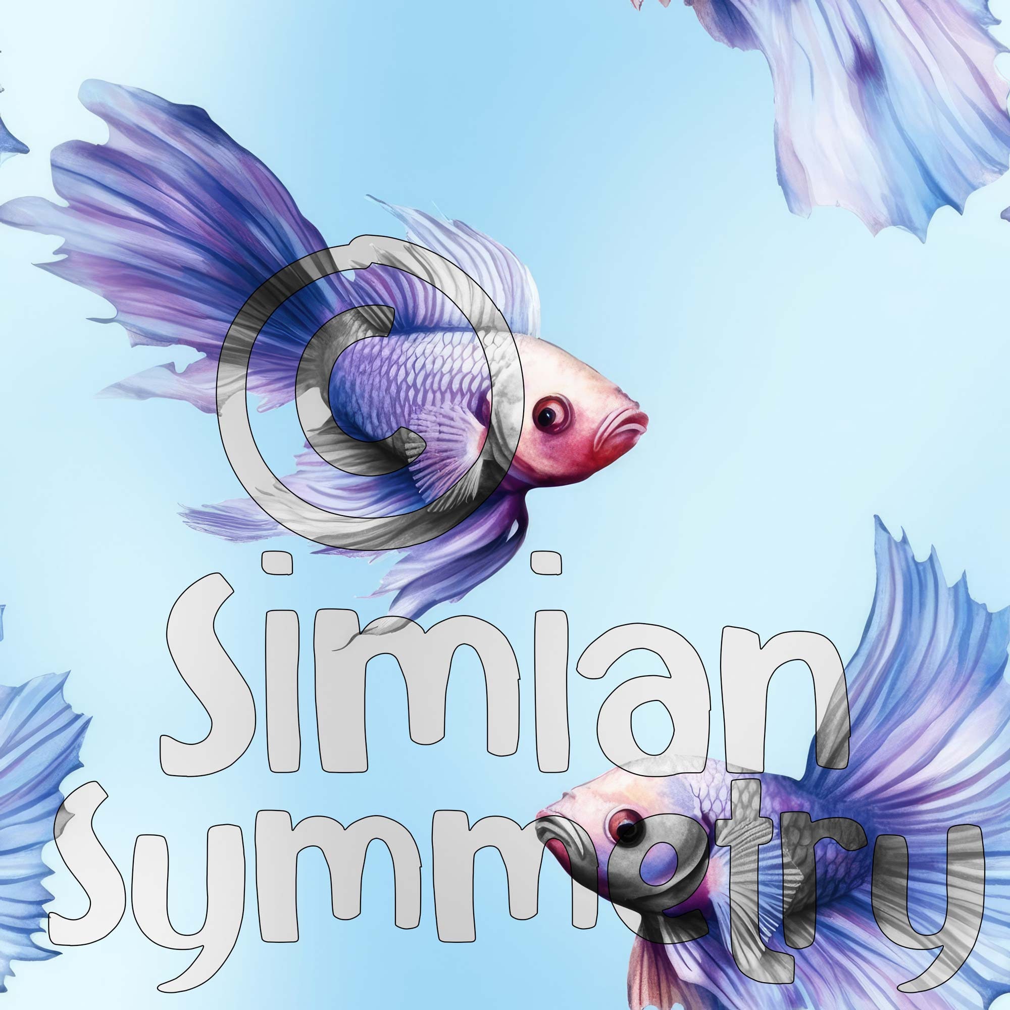 DIGITAL PAPER Beautiful Bettas Series 1 | Seamless Designs | Twelve ...