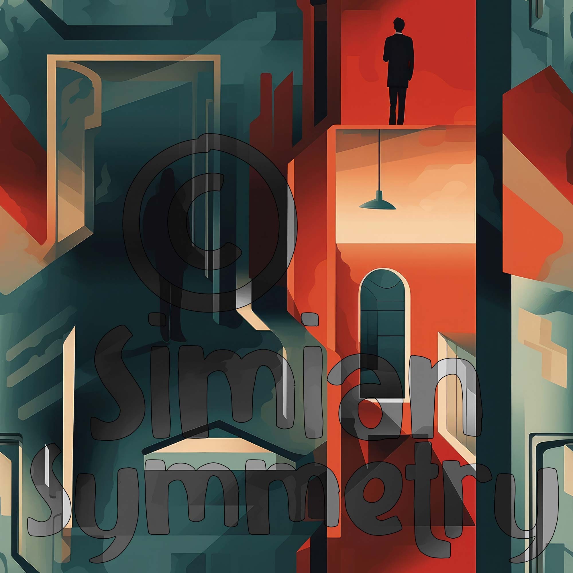 Liminal Spaces Illustrations Digital Paper | Instant Download ...