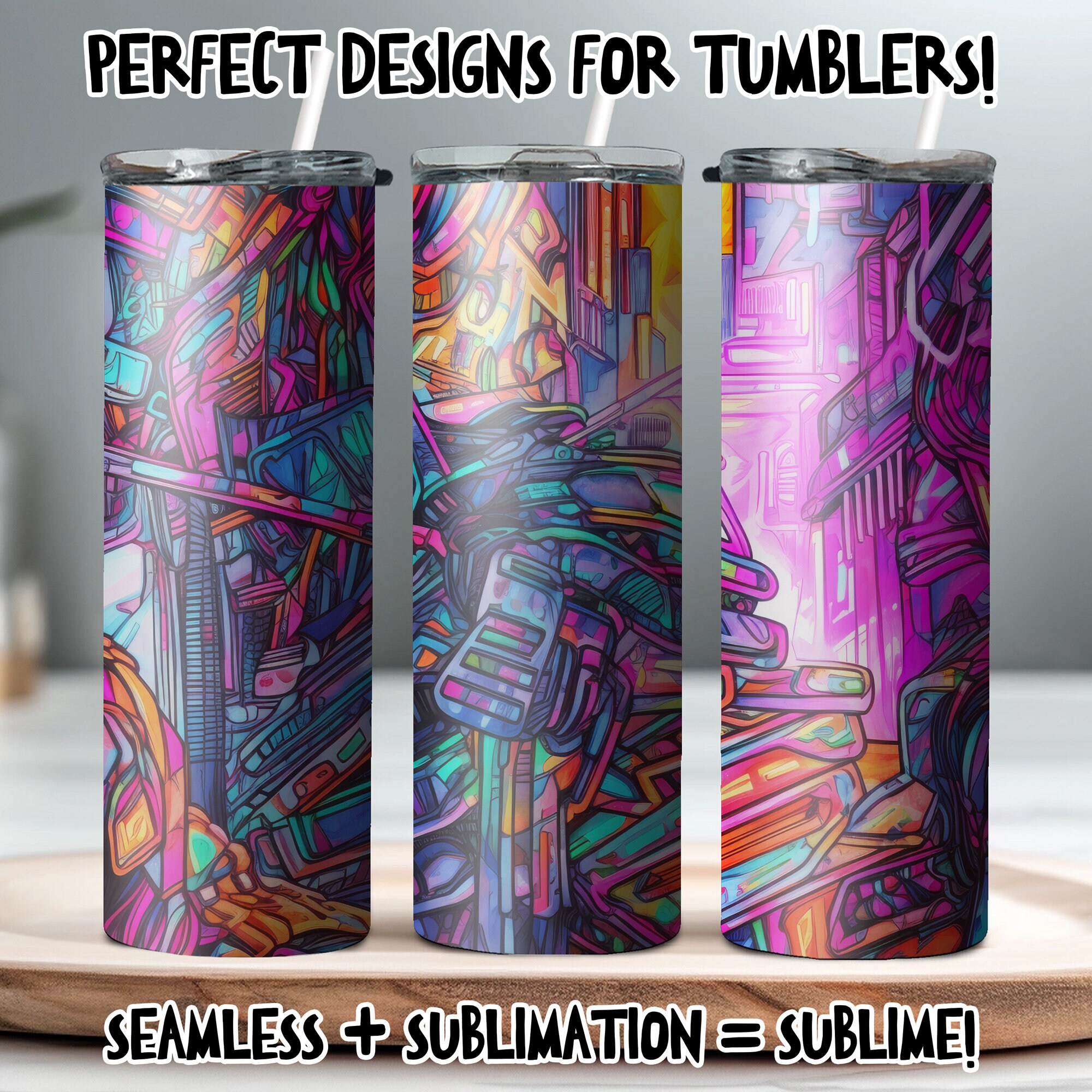 Cyberpunk Neon Digital Paper | Cyberpunk Neon Seamless | Cyberpunk Neon ...