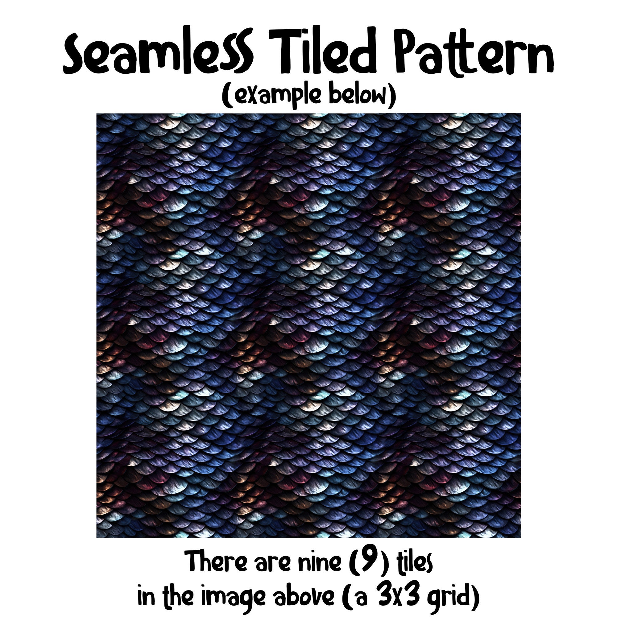 Iridescent Dragonscale Digital Paper Instant Download Seamless Patterns ...