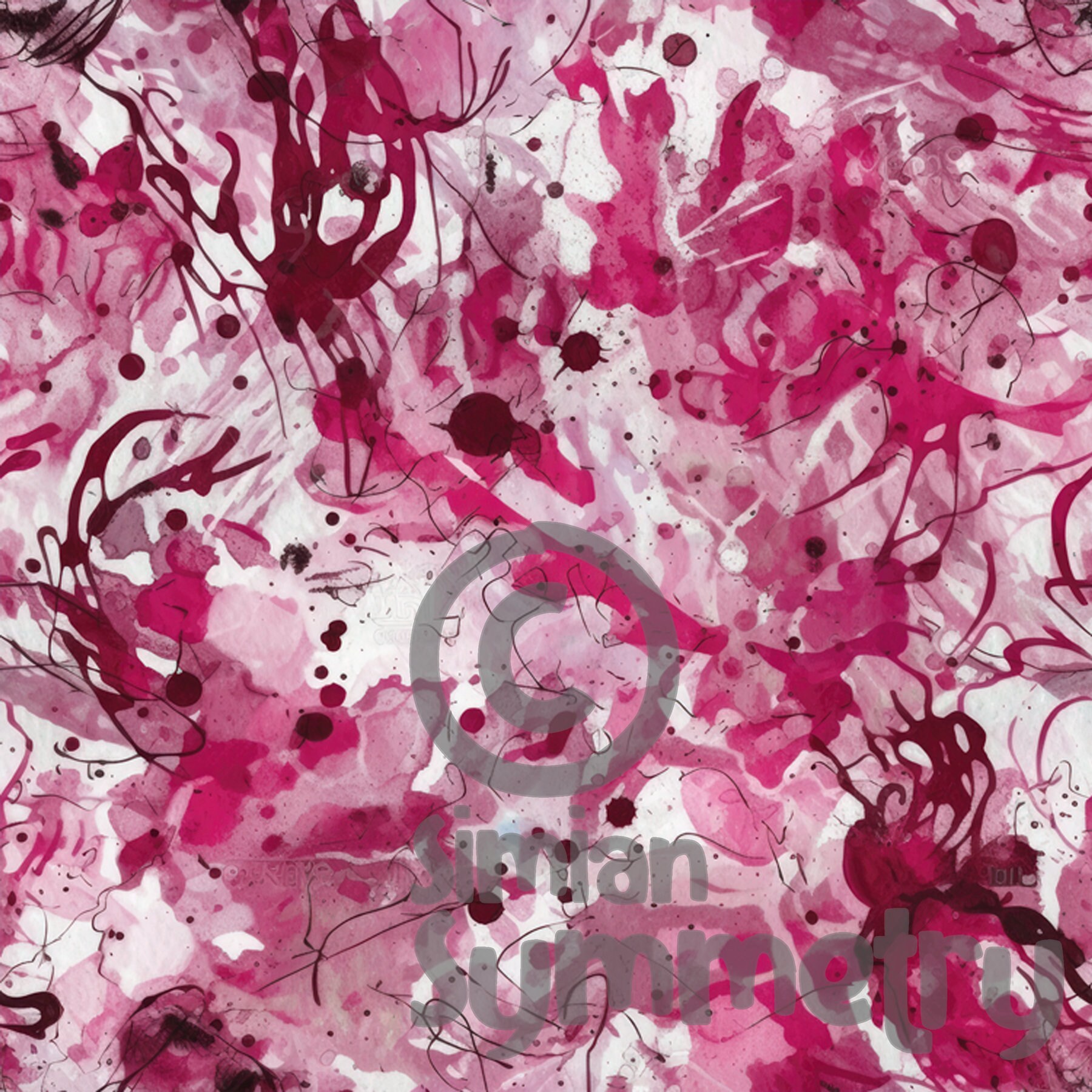 DIGITAL PAPER Watercolor Doodles Series 1 Seamless Designs Twelve ...