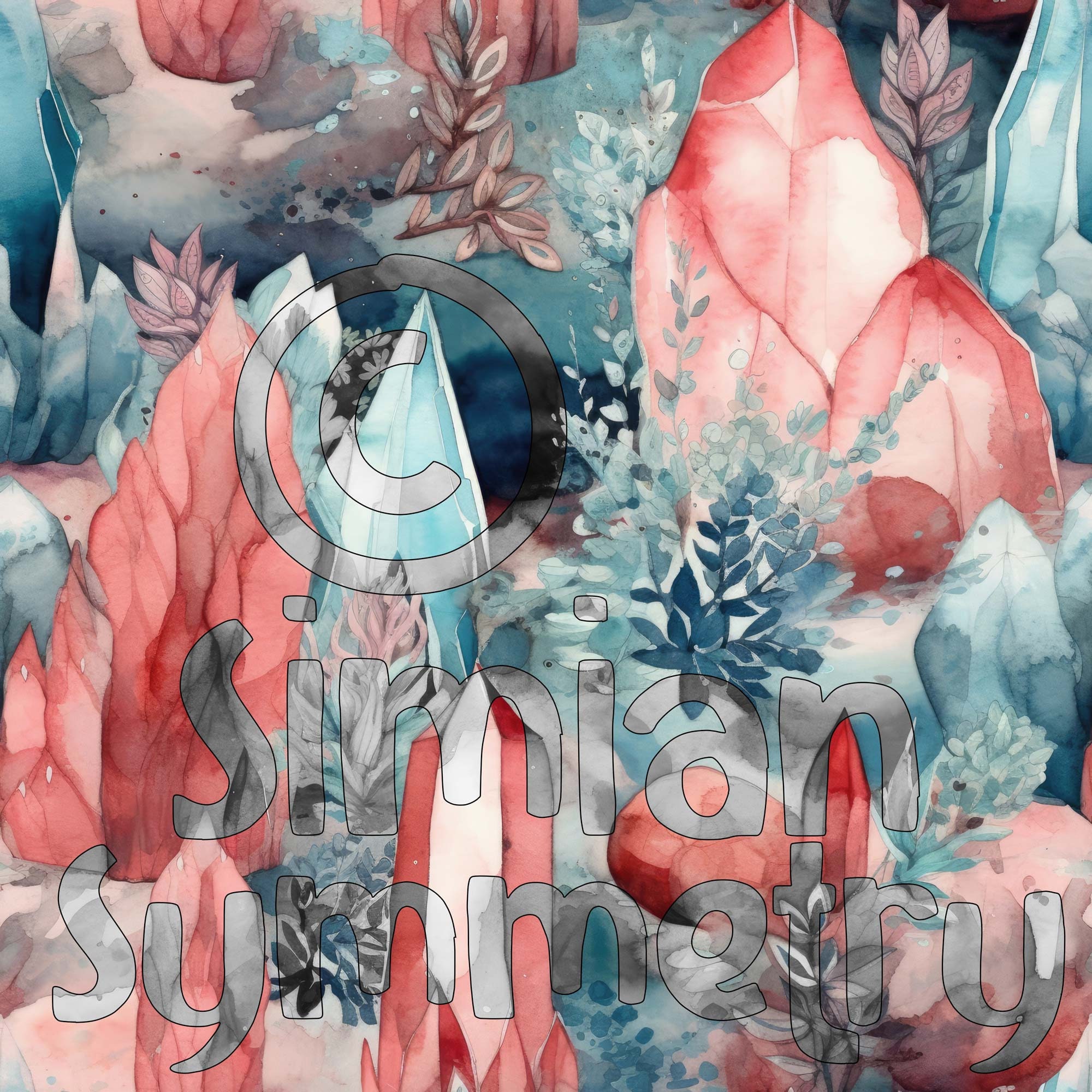 DIGITAL PAPER Crystals Series 1 Seamless Designs Twelve - Etsy