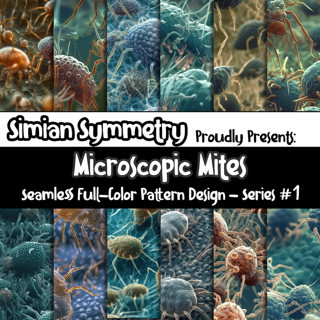 DIGITAL PAPER Microscopic Mites Series 1 | Seamless Designs | Twelve ...