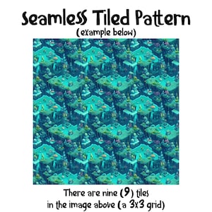 DIGITAL PAPER Isometric Underwater Atlantis Series 1 | Seamless Designs ...