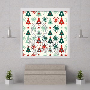 Retro Christmas Designs Digital Paper | Instant Download | Seamless ...
