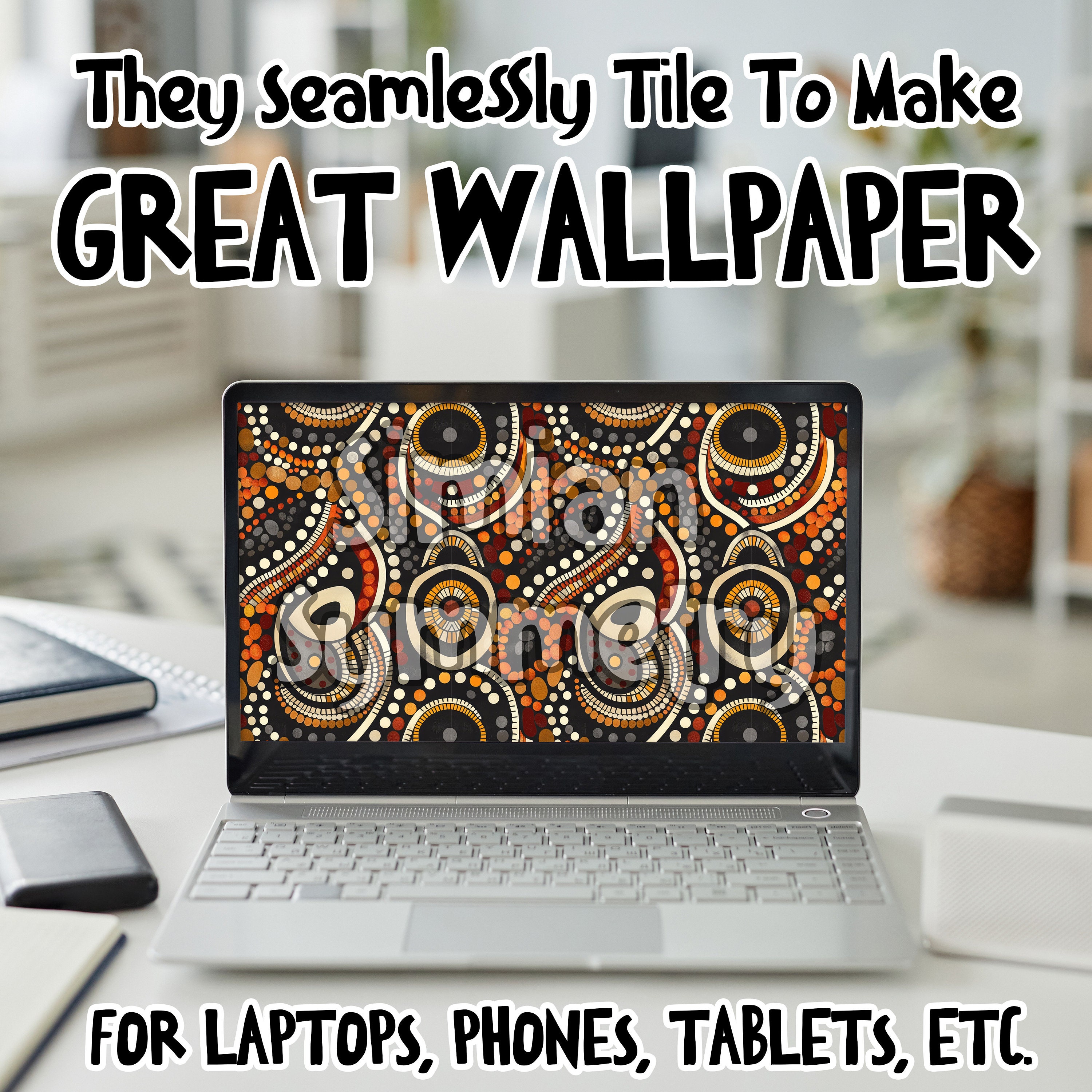 Australian Dreamtime Art Inspired Digital Paper | Instant Download ...