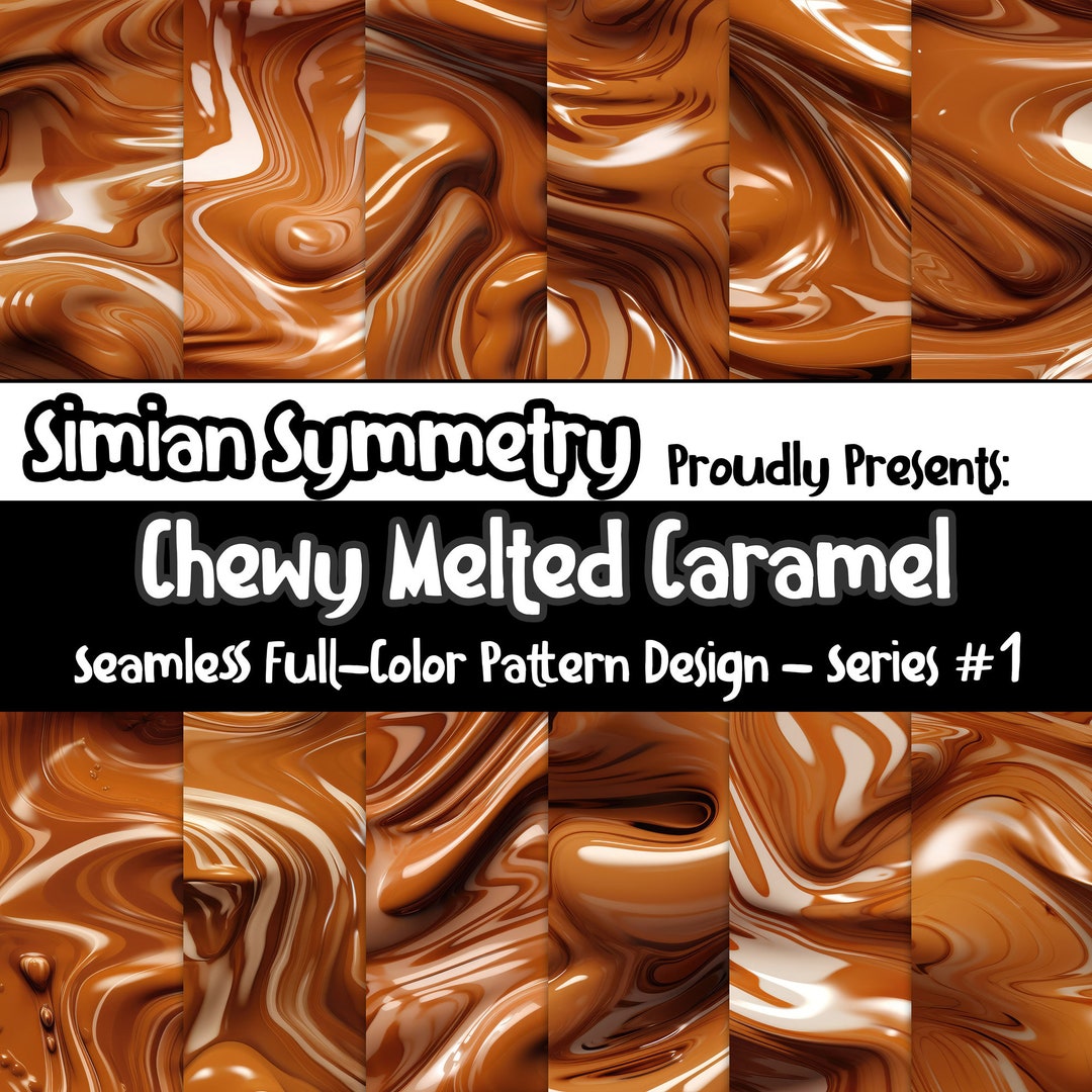 Chewy Melted Caramel Digital Paper | Instant Download | Seamless ...
