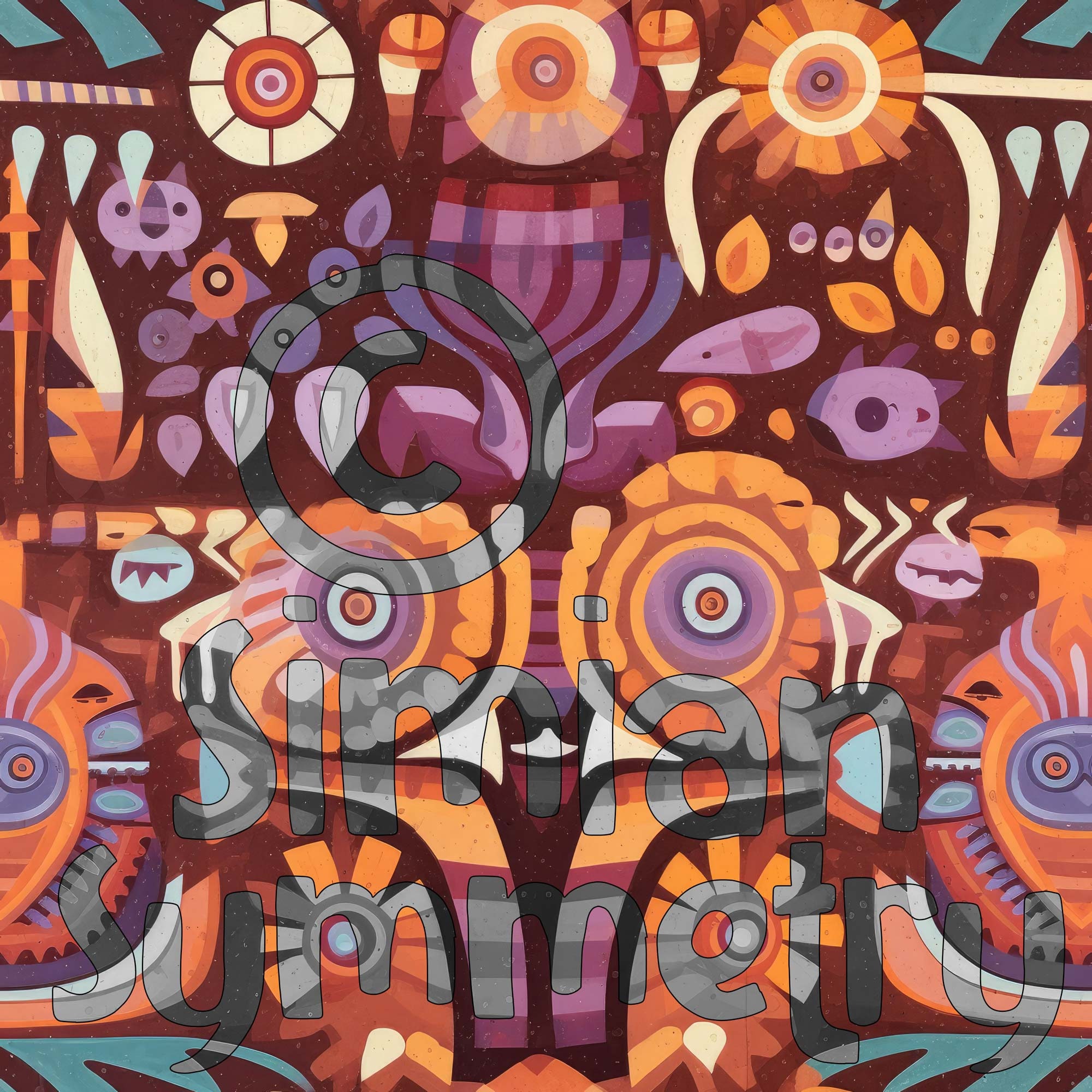 Whimsical Folk Totems Digital Paper | Instant Download | Seamless ...