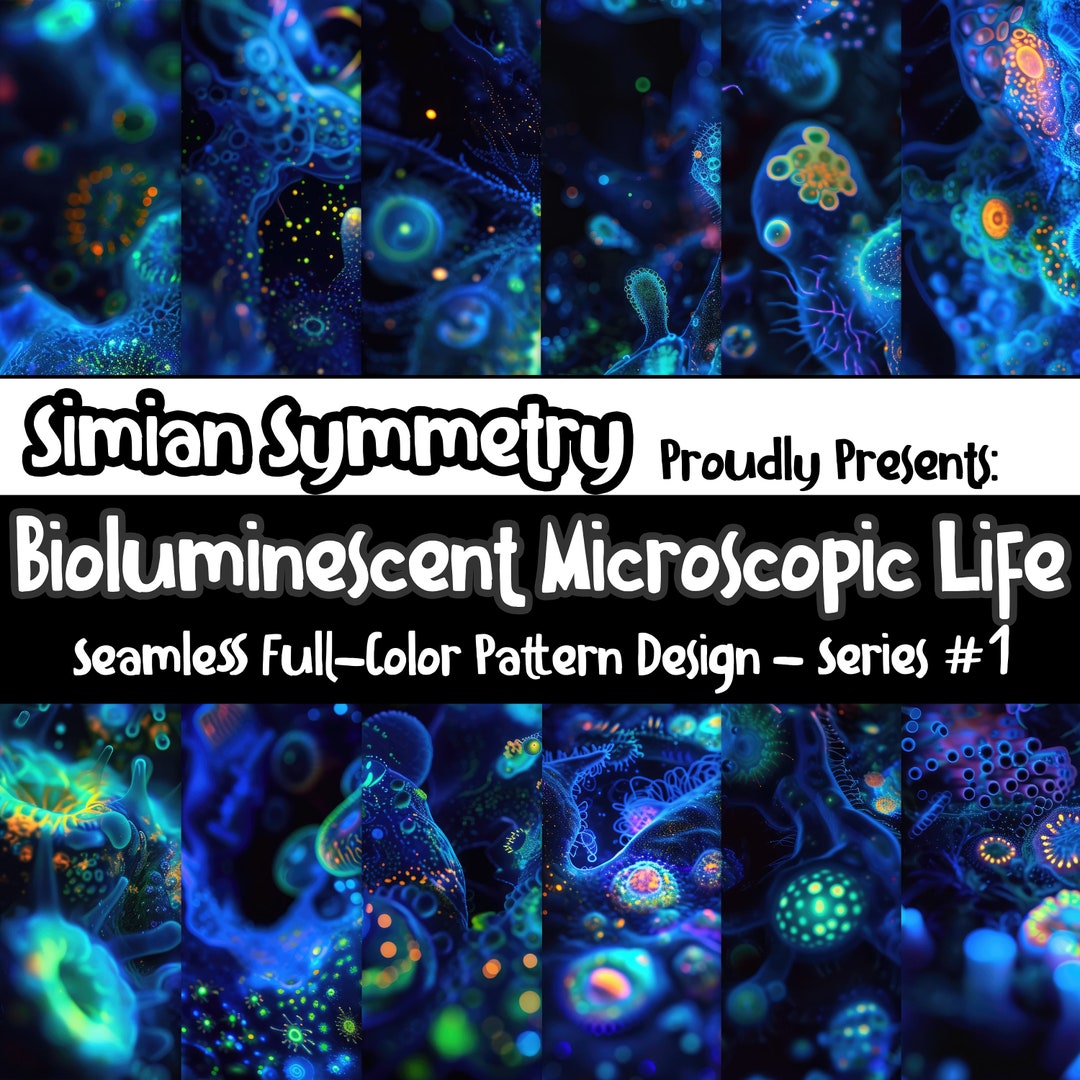 Microscopic Organisms Inspired Design Paper | Instant Download ...