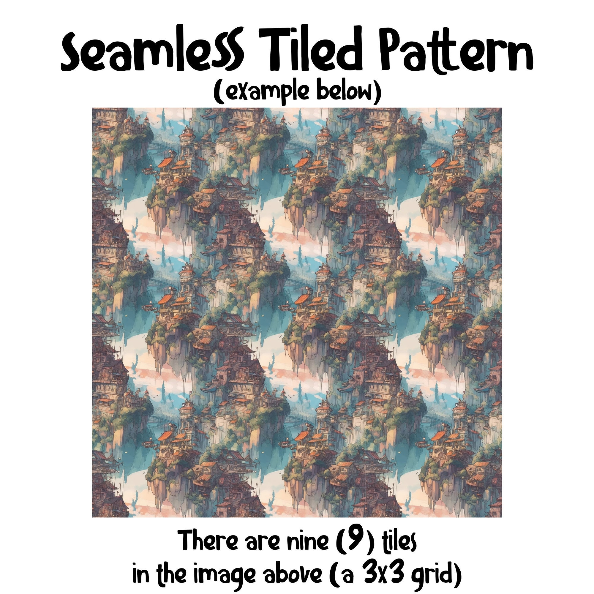 DIGITAL PAPER Fantasy Worlds Series 2 Seamless Designs - Etsy